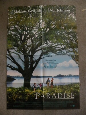 Paradise 1982 Melanie Griffith Don Johnson 27X41 original 2-sided movie poster | eBay