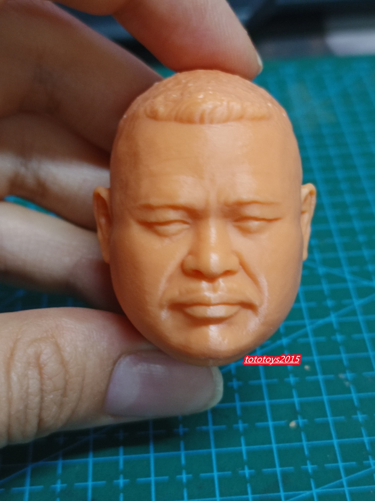 1/12 Asian Fat Man Head Sculpt Carved For 6" Male soldier Action Figure ...