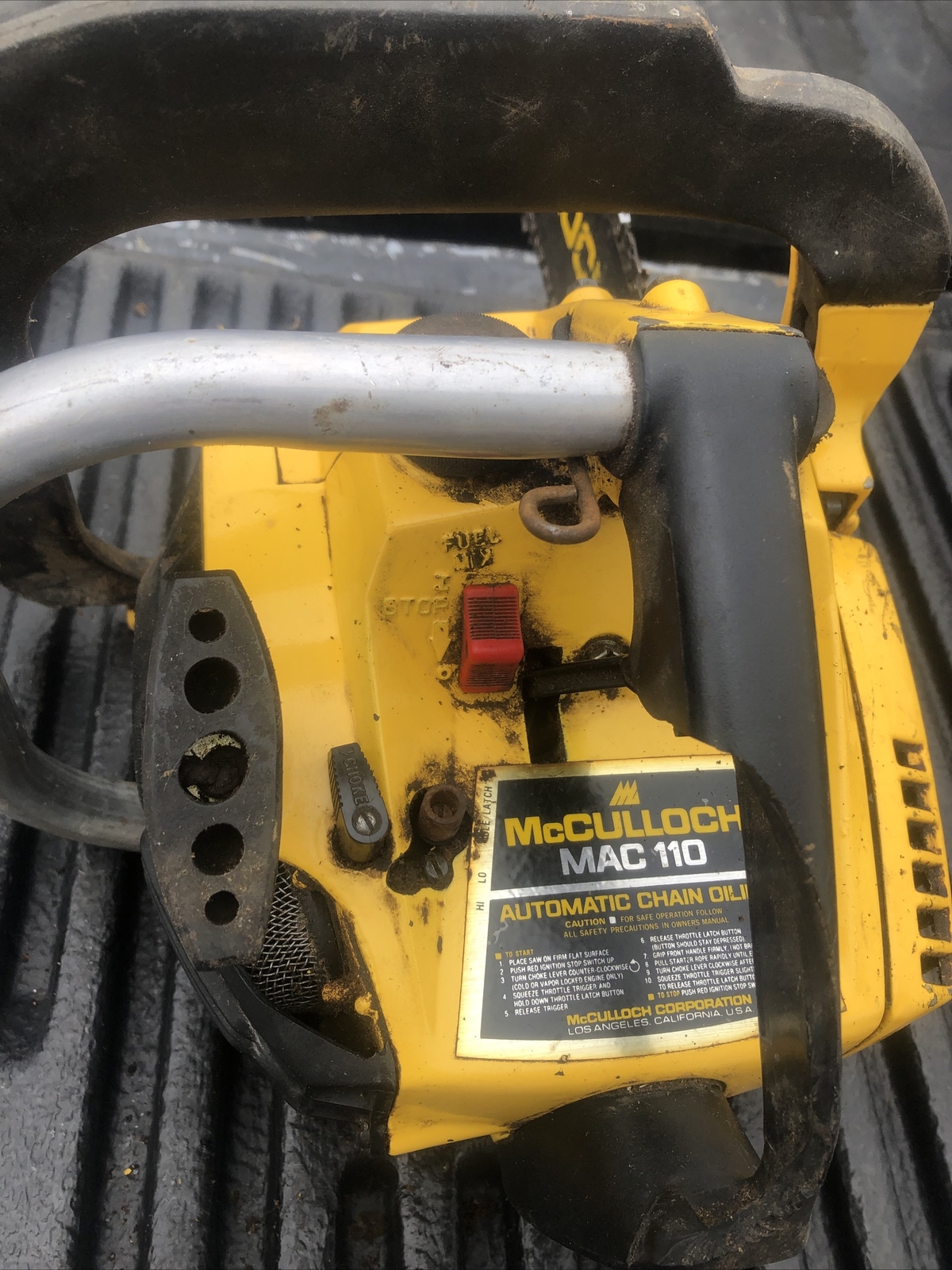 Vintage Clean McCulloch Mac 110 Chainsaw Chain Saw with bar | eBay