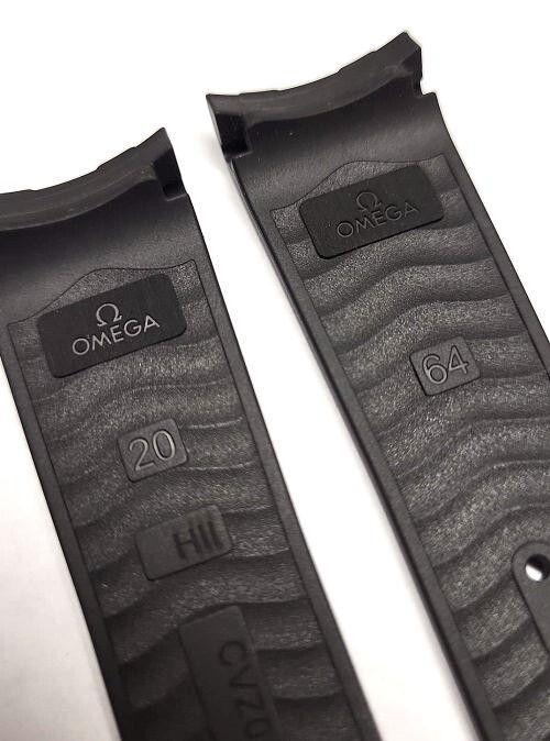 OMEGA black Rubber strap 20mm 032CVZ015752 seamaster 42mm Co-Axial 210. ...