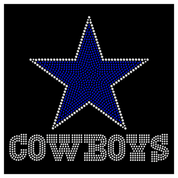 Dallas Cowboys Football Rhinestone Hot Fix Iron on Transfer for sale ...