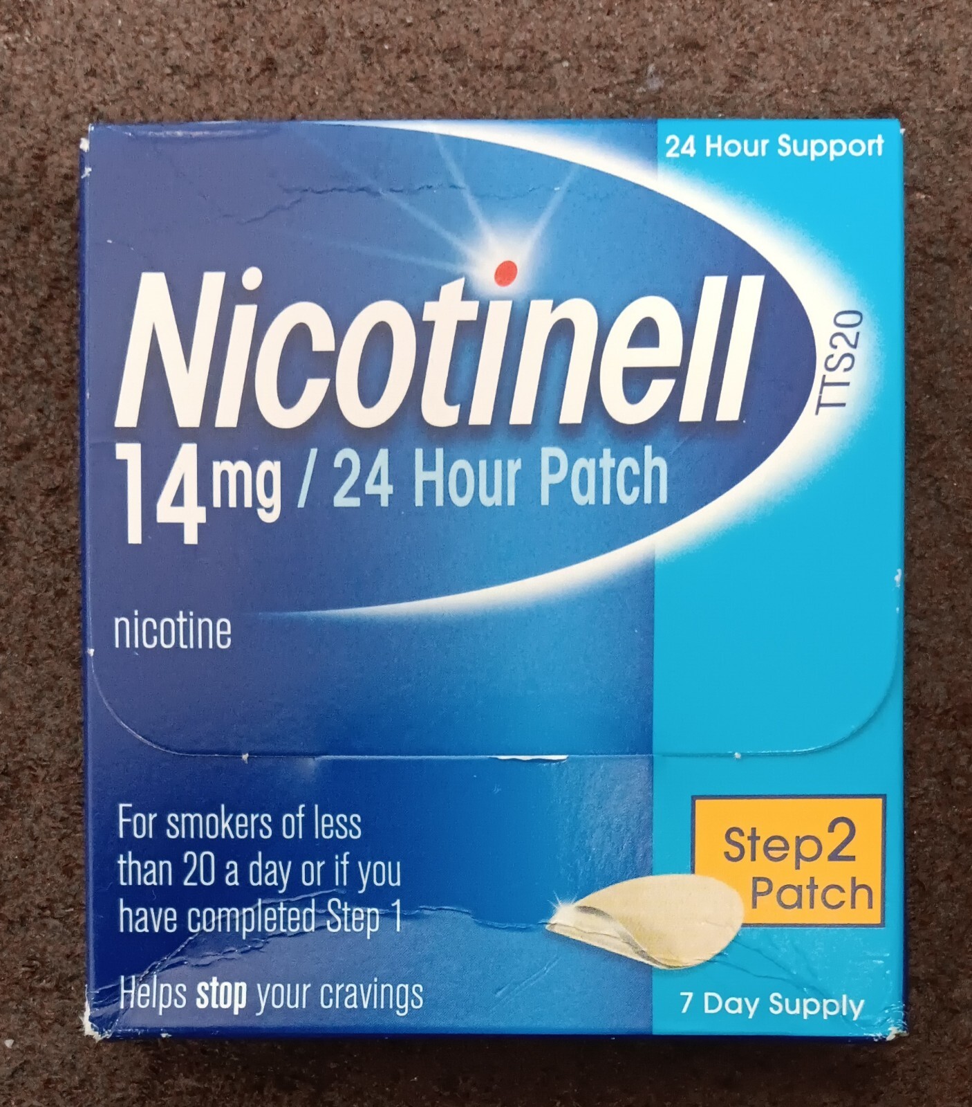 Nicotinell 14mg 24 Hour Patch Step 2 Nicotine 7 Day Supply for sale ...