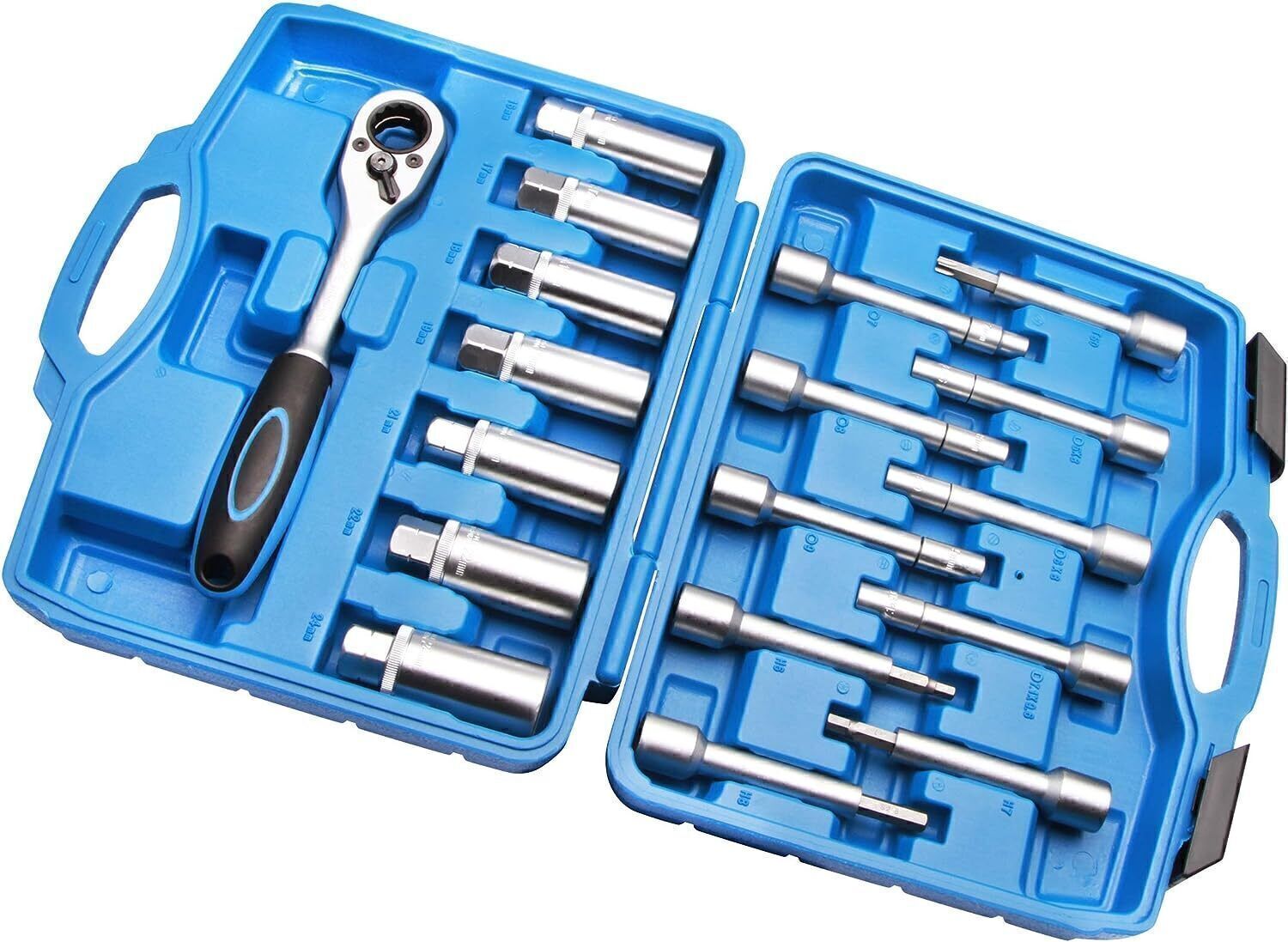 Shock Absorber Tool Kit 18pc Suspension Strut Nut Removal Top Mount ...