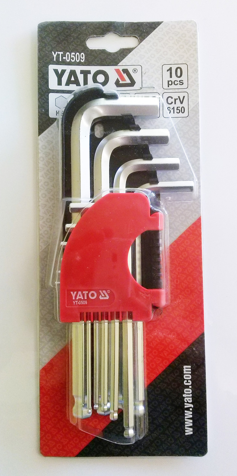 YATO YT-0509 Hex Key Set 10 Pcs 2-12mm HRC 52-55 CrV 6150 | eBay