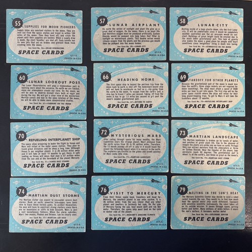 Vintage 1957 Topps Space Cards - Target: Moon - 28 Card Lot - Good ...