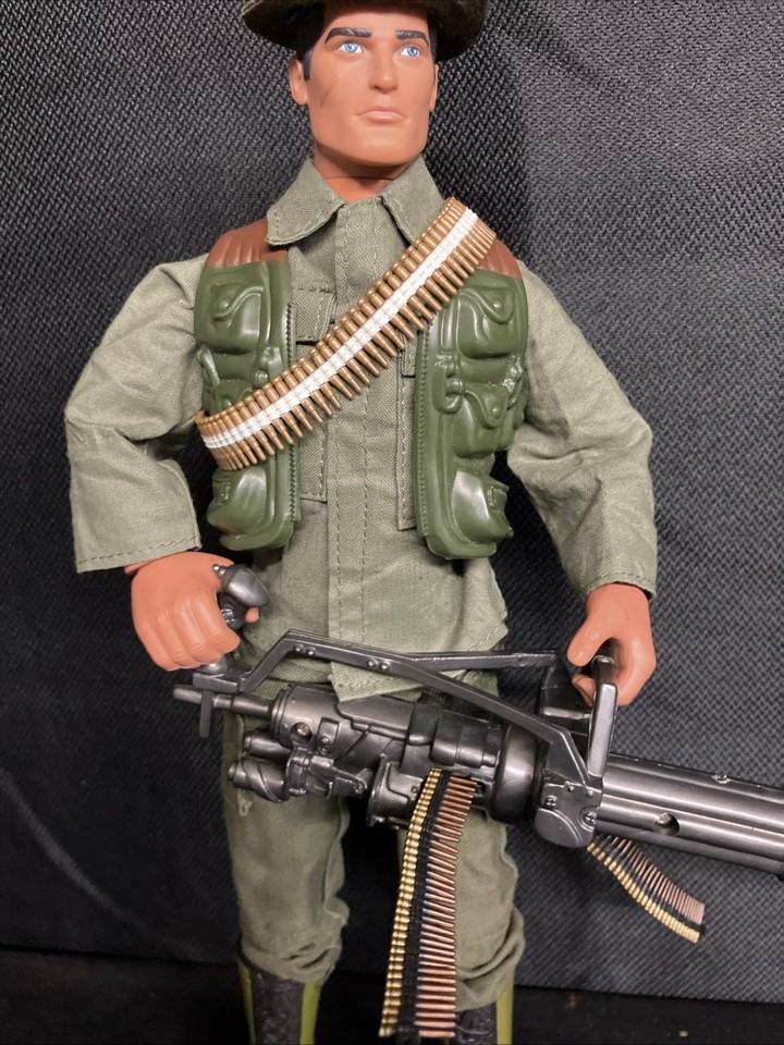 Vietnam Machine Gunner 12” 1/6 Action Figure Toy Soldier Gift Idea B16 ...