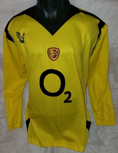 Arsenal Dennis Bergkamp Jersey 2003-2004 O2 Away Jersey Long Sleeve Men ...