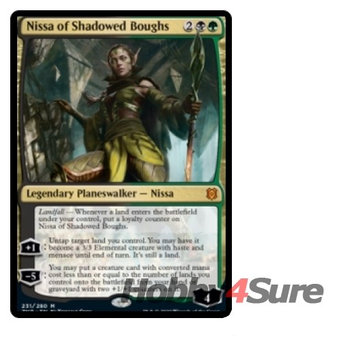 Nissa Of Shadowed Boughs M/NM Magic: The Gathering MTG Zendikar Rising ...