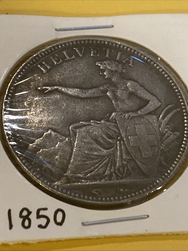 (2) Switzerland Thaler *non-silver* Tokens: Basel 162?, Helvetia (Swiss ...