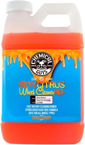 Sticky Citrus Wheel Cleaner Gel, (Safe For 128 Fl Oz Pack of 1Sticky ...