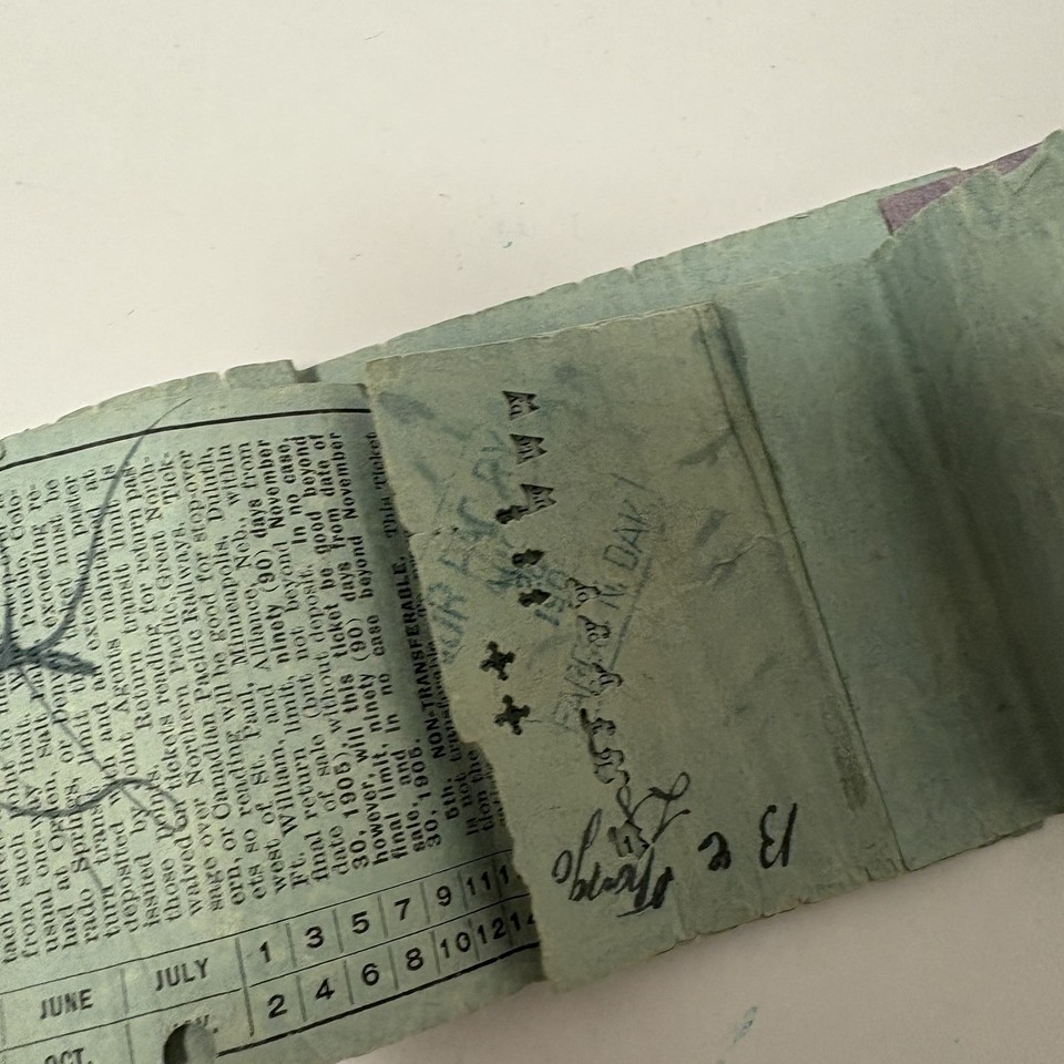 1905 Northern Pacific Railway First Class Ticket Lewis & Clark Expo ...