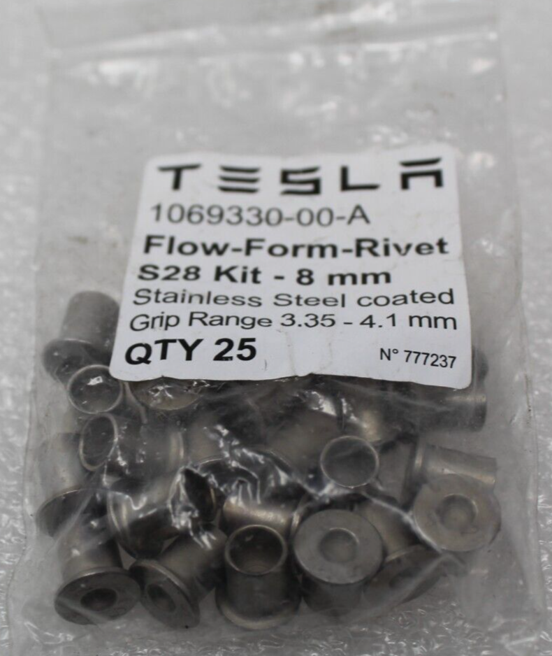 New Genuine LOT OF 25 Genuine Tesla Rivet 1069330-00-A Flow Form Rivet ...