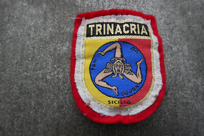 Trinacria Sicily Woven Cloth Patch Badge (L10S) | eBay Australia
