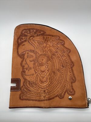 Genuine Leather Hand Crafted Vintage Aztec Mayan Indian Art Golf Club ...
