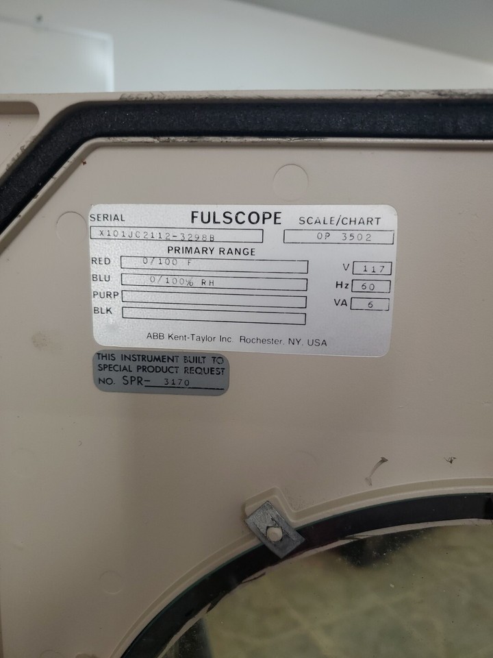 ABB Kent Taylor Fulscope Scale Chart 0P 3502 (CX24A) | eBay