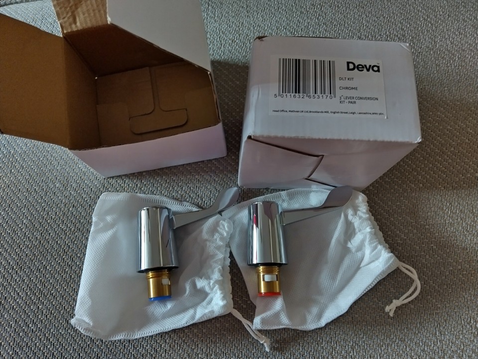 Genuine Deva by Methven 3” Lever Conversion - Pair DLT KIT tap ceramic valves | eBay UK