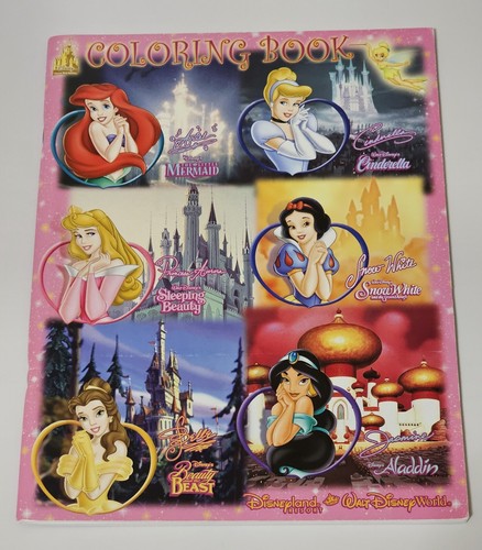 Rare Disney Princess Coloring Book Themepark Edition Snow White ...