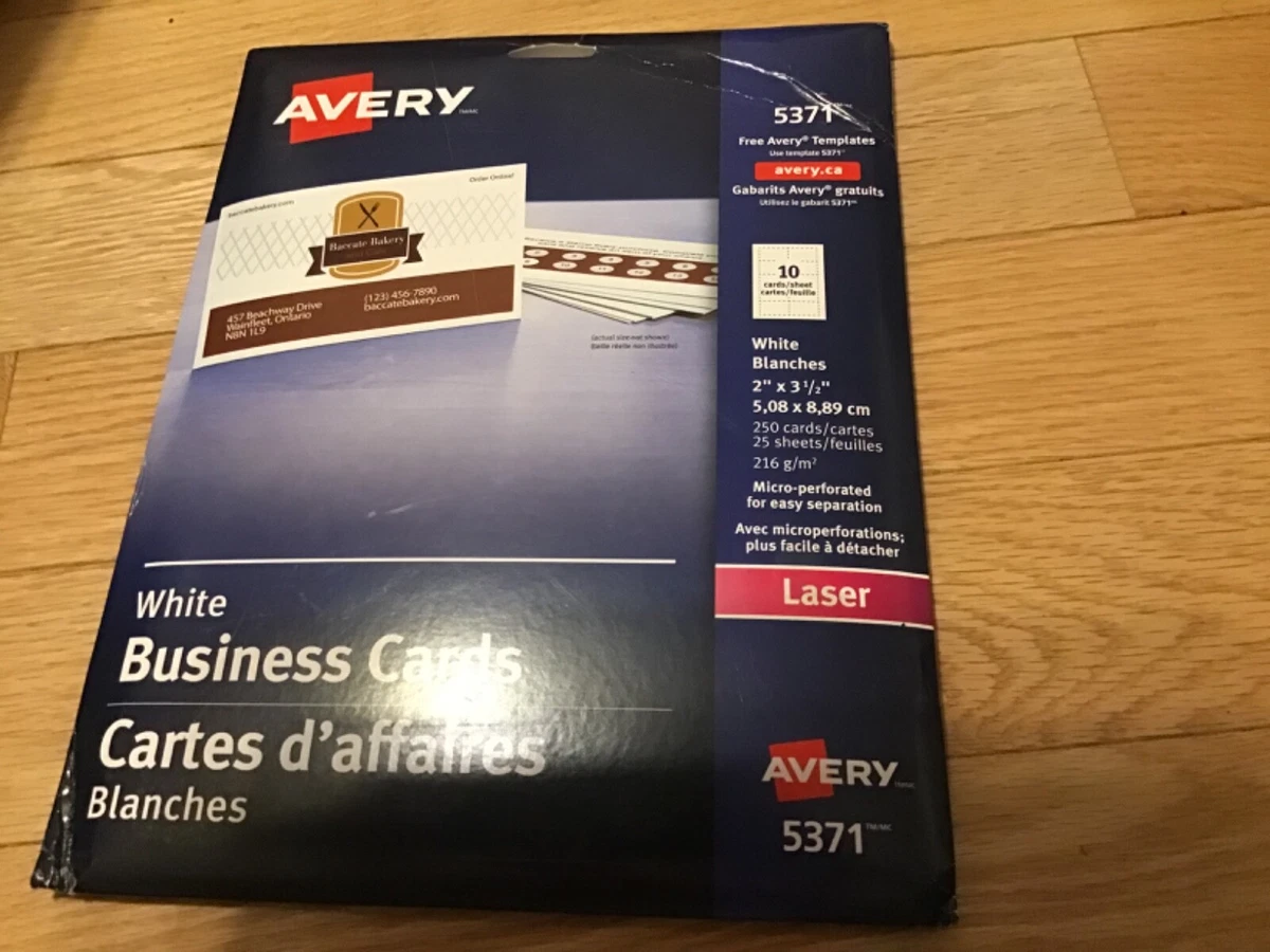 Avery Template Business Cards