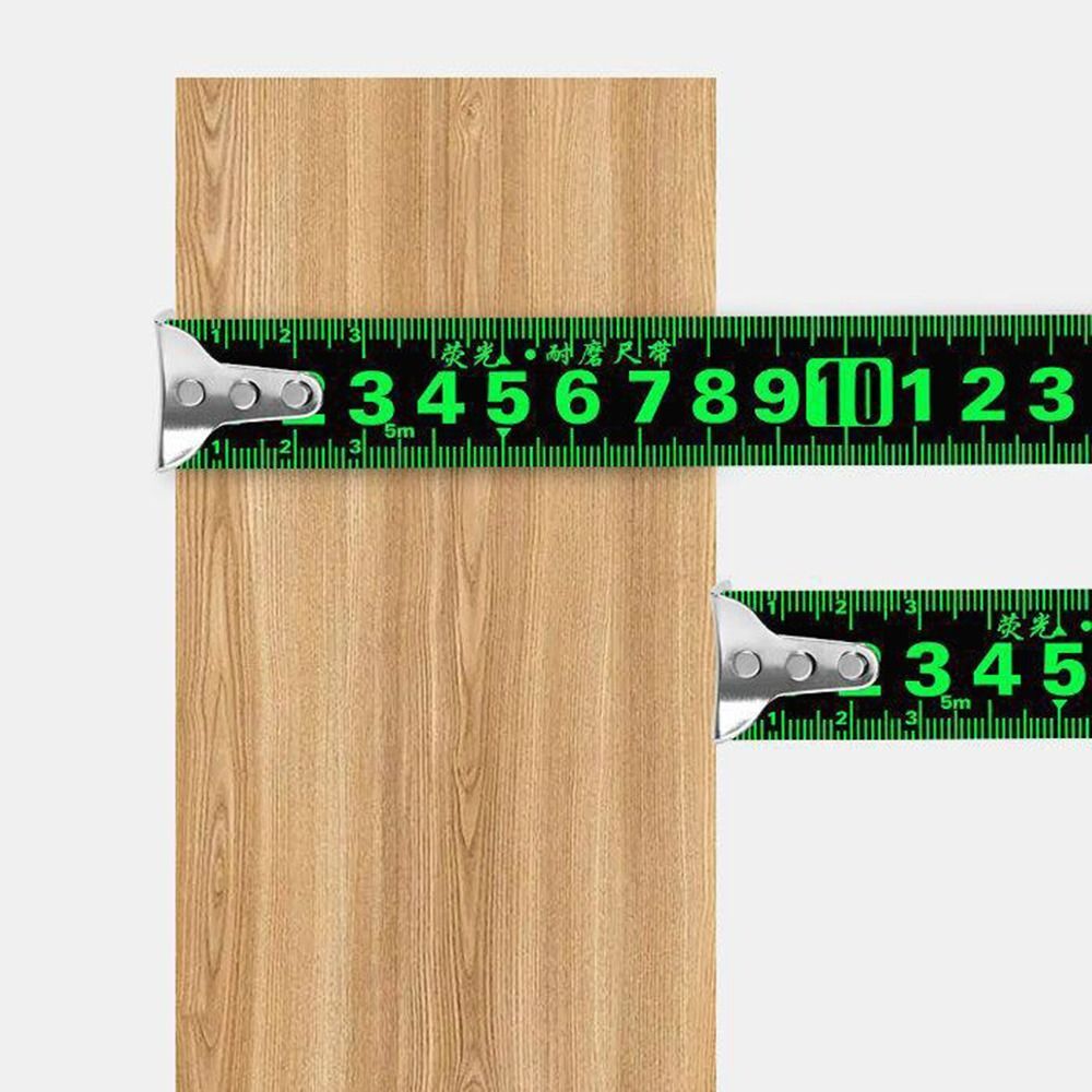 Self Locking Tape Measure Fluorescent Steel Workbench Ruler DIY Rule ...