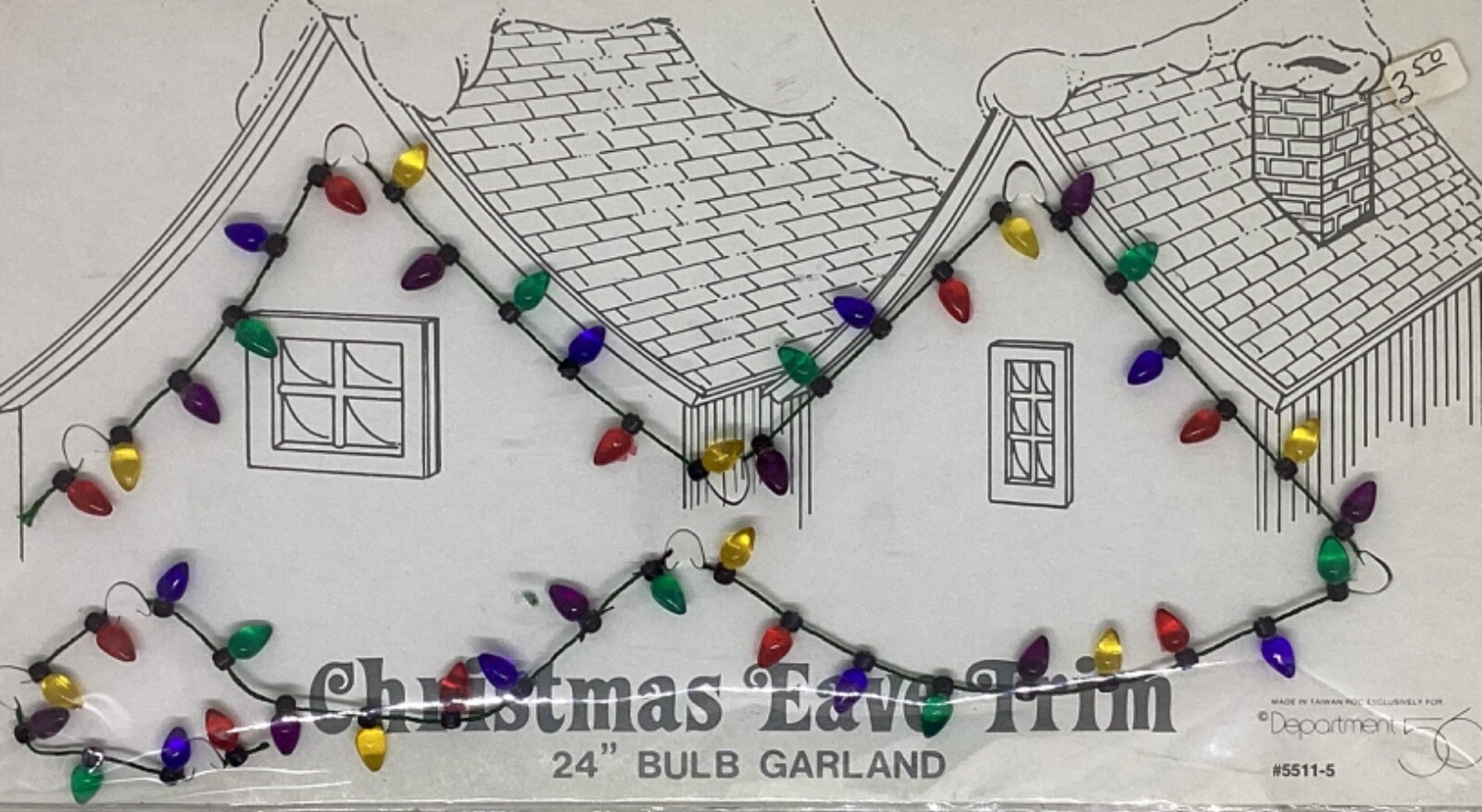 Dept 56 Retired Village “Christmas Eave Trim” 24 Bulb Garland ~NOS ~ #5511-5 | eBay