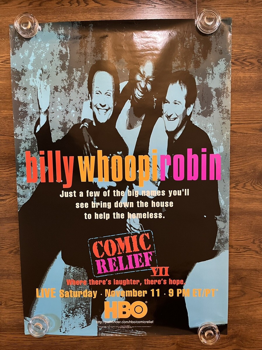 Comic Relief Robin Williams Vintage 1989 Comic Relief 3 III Robin