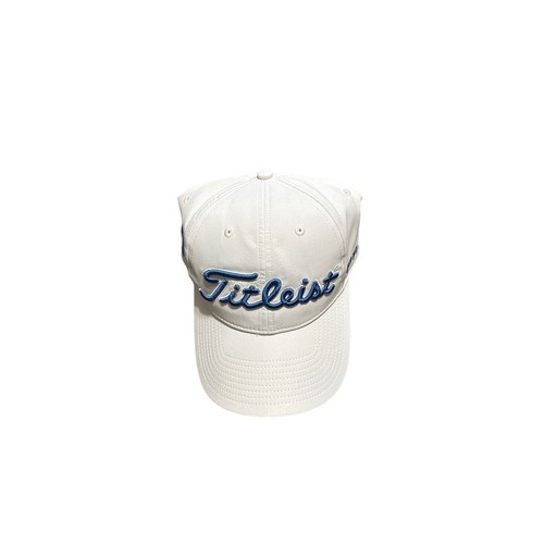 Titleist white and light blue Pro Vi adjustable hat | eBay