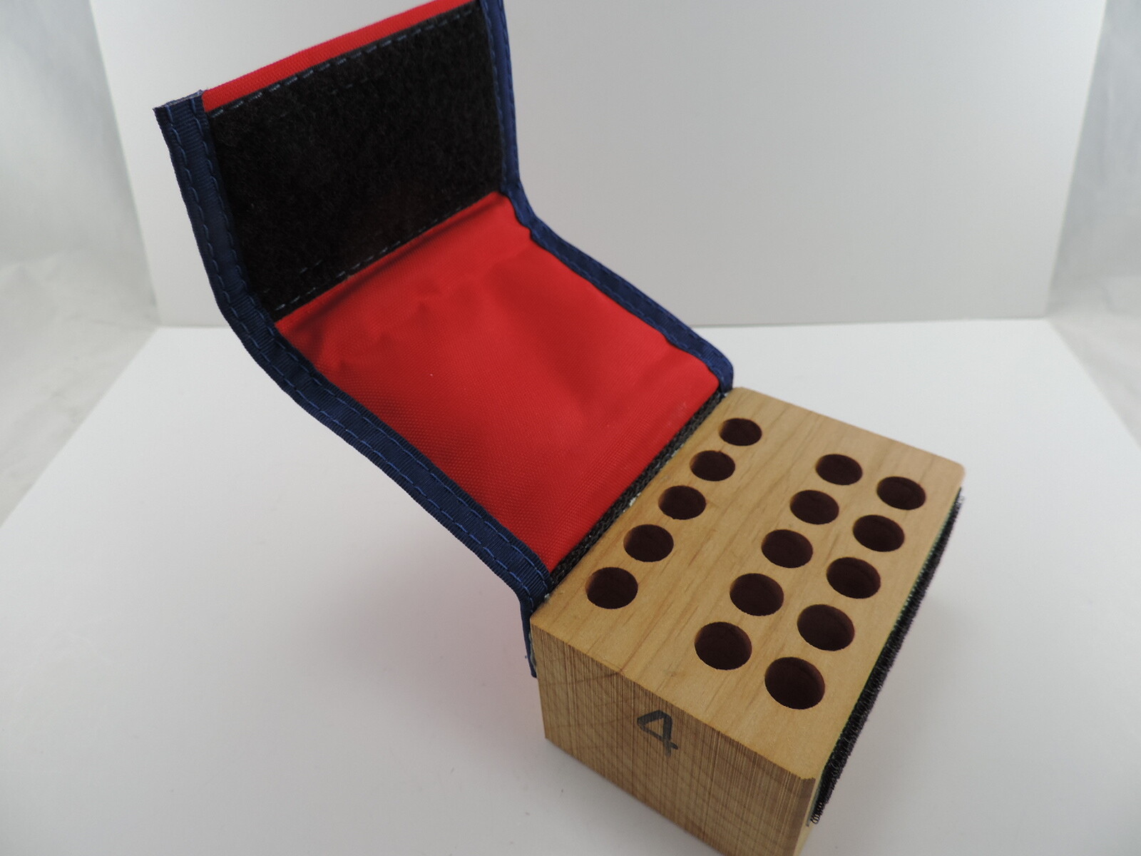 Range Benchrest Shooting Cartridge Holder .223 Cal 15 Rds Hook & Loop ...