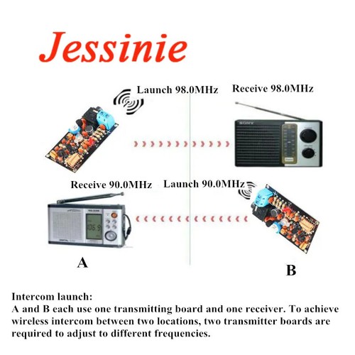FM Frequency Modulation Wireless Microphone Module DIY Kit Transmitter ...