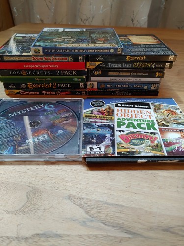 Lot of 15 Hidden Objects Mystery Collection PC CD ROM Games PuzzlesBig ...