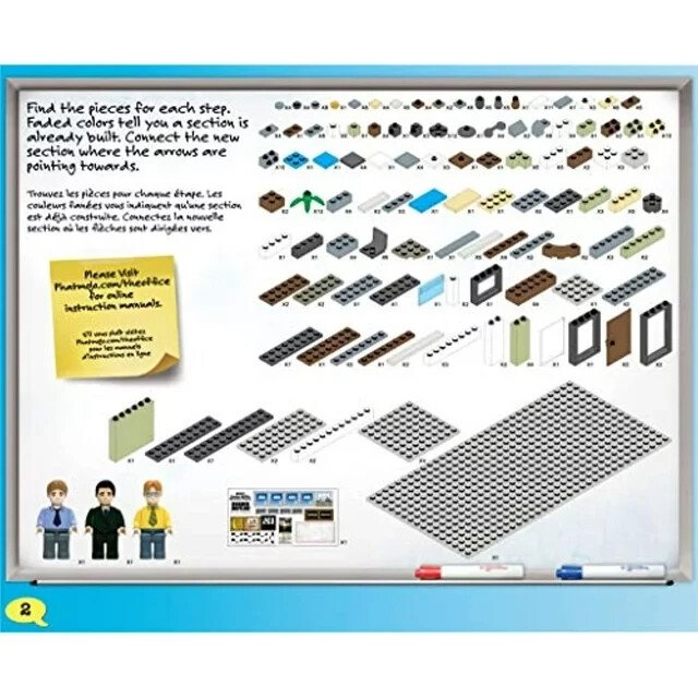 The Office Dunder Mifflin Scranton Branch Construction Set, 369 Pieces ...