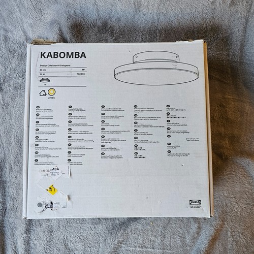 KABOMBA LED ceiling lamp, matte/black, 14 " | eBay