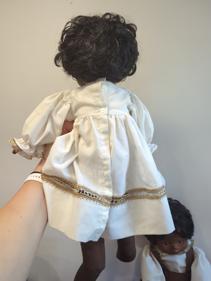 VTG Pair African American Dolls Pauline Bjonness -Jacobsen 1990s 18 ...