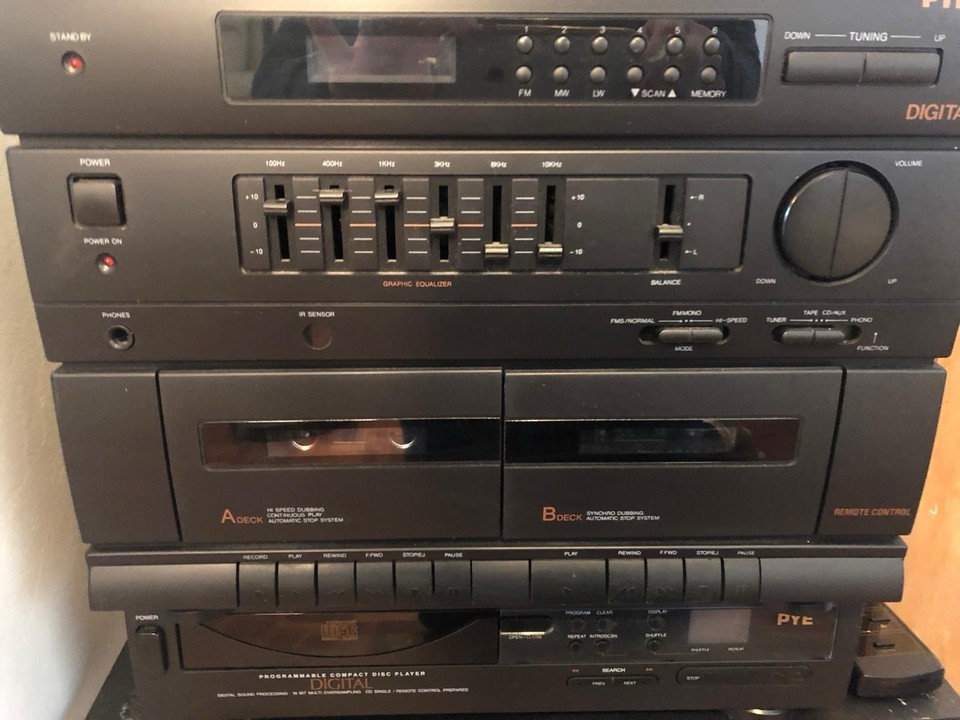 Pye Vintage HiFi CD Cassette Stereo System | eBay UK