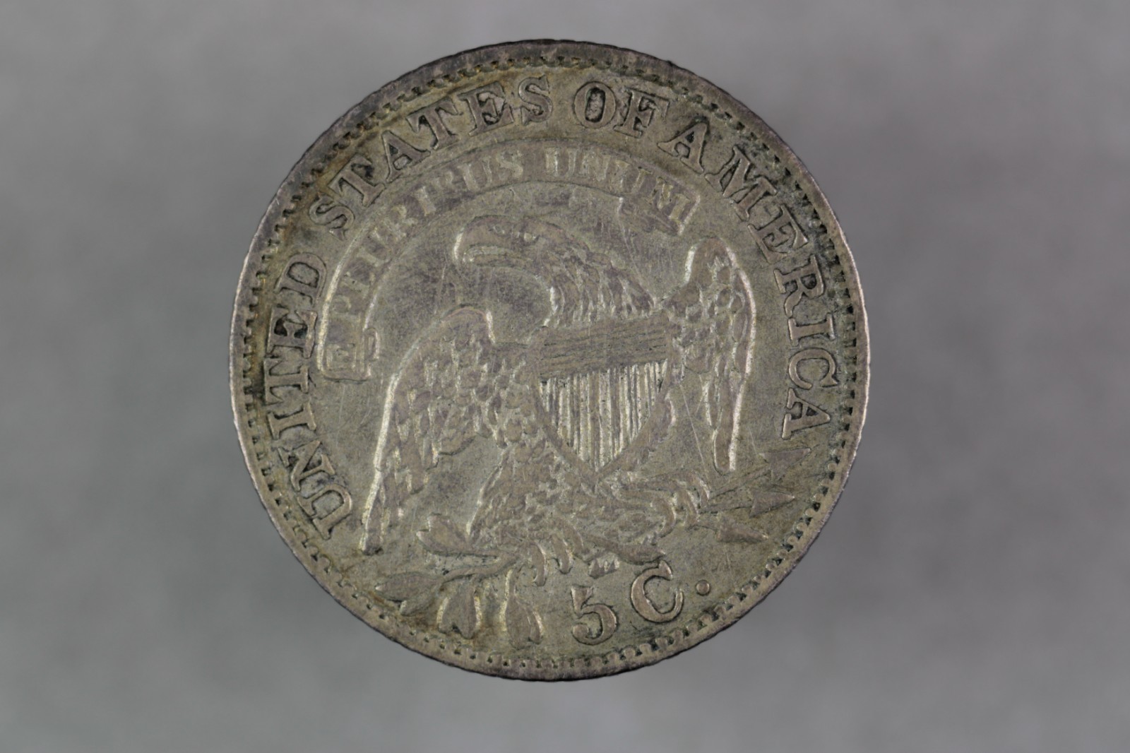 1831 LM-6 Capped Bust Half Dime VF field scratches. Offering combined ...