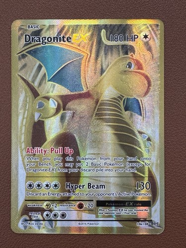 2016 Pokemon - Dragonite EX (Full Art) - 106/108 XY Evolutions | eBay