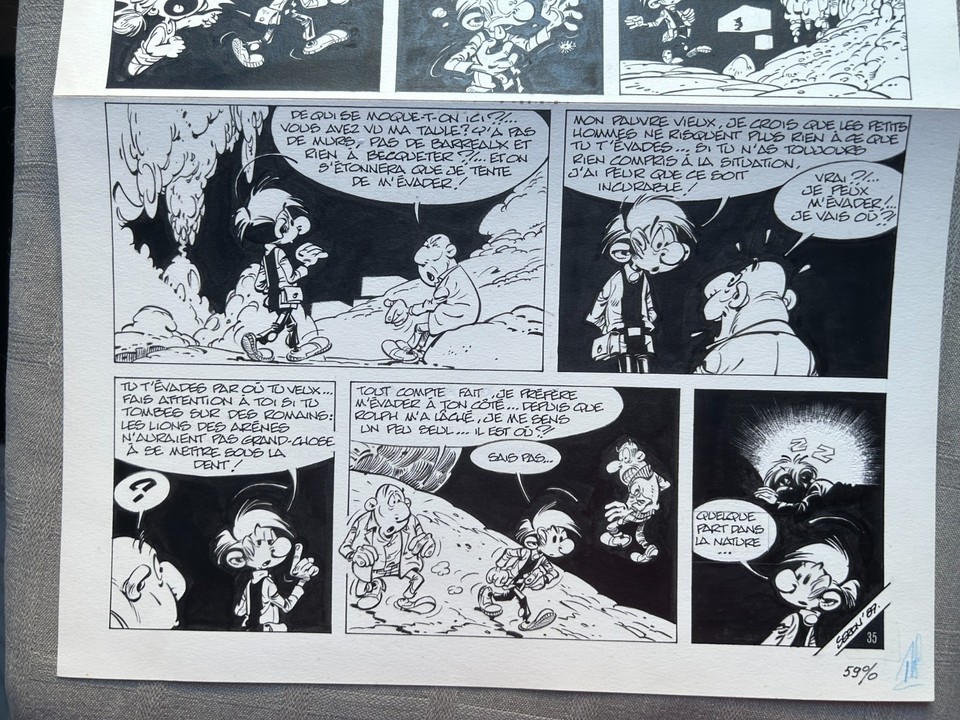 Pierre Seron Petits Hommes Voyage Entre 2 Mondes Planche Originale 35 X 46 CM | eBay