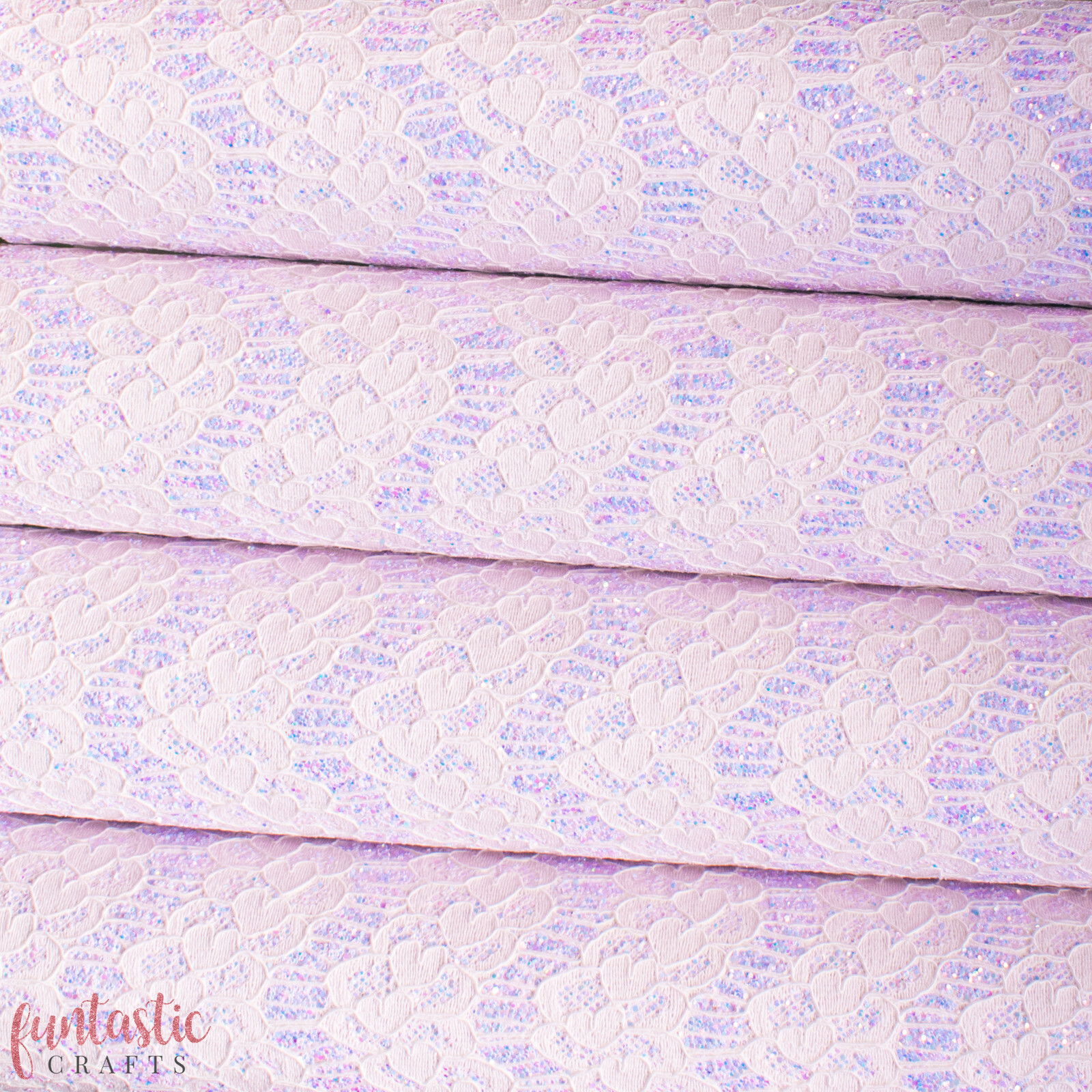 Pastel Rainbow Textured Lace Glitter Fabric for Crafts Bow Floral Cute ...