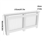 92cm Tall Radiator Cover White Wall Cabinet MDF Modern Wood Cabinet ...