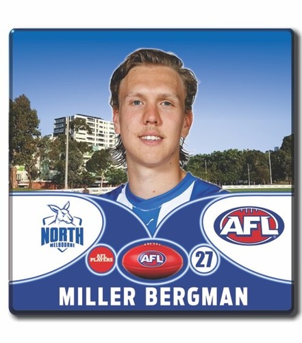 2023 AFL North Melbourne Football Club - BERGMAN, Miller | eBay Australia