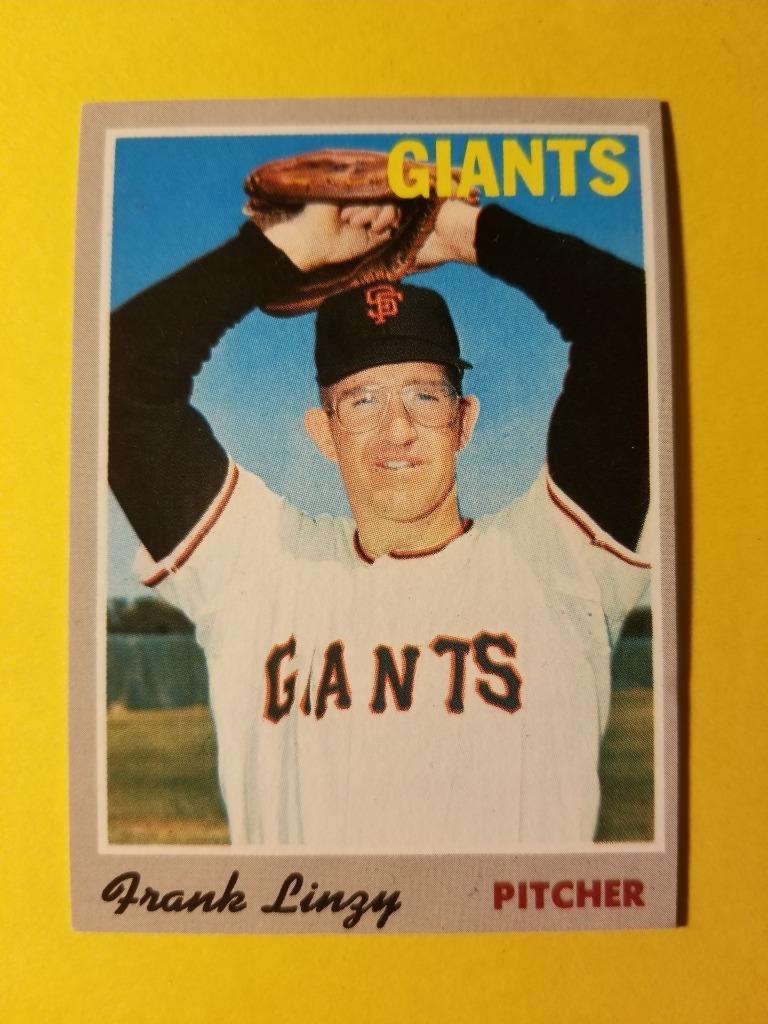 VINTAGE FRANK LINZY #77 SAN FRANCISCO GIANTS - 1970 TOPPS MLB BASEBALL ...