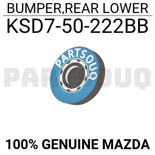 KSD750222BB Genuine Mazda BUMPER,REAR LOWER KSD7-50-222BB | eBay