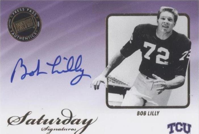 2009 Press Pass Legends - Saturday Signatures Bob Lilly #SS-BL (AU) for ...