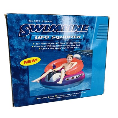 Swimline 9078 Inflatable UFO Lounge Chair Swimming Pool Float with ...