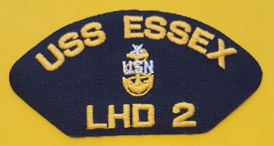 US NAVY PATCH USS ESSEX LHD-2 LANDING HELICOPTER DOCK 🚢 | eBay