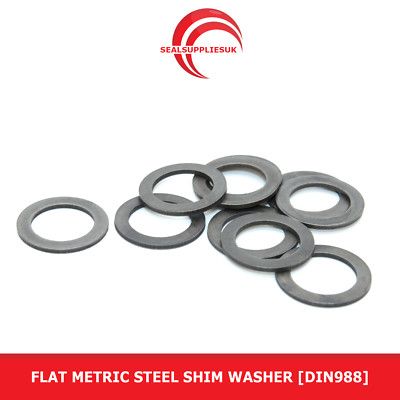 Flat Metric Steel Shim Washer : 0.1mm Thickness [DIN988] | eBay UK
