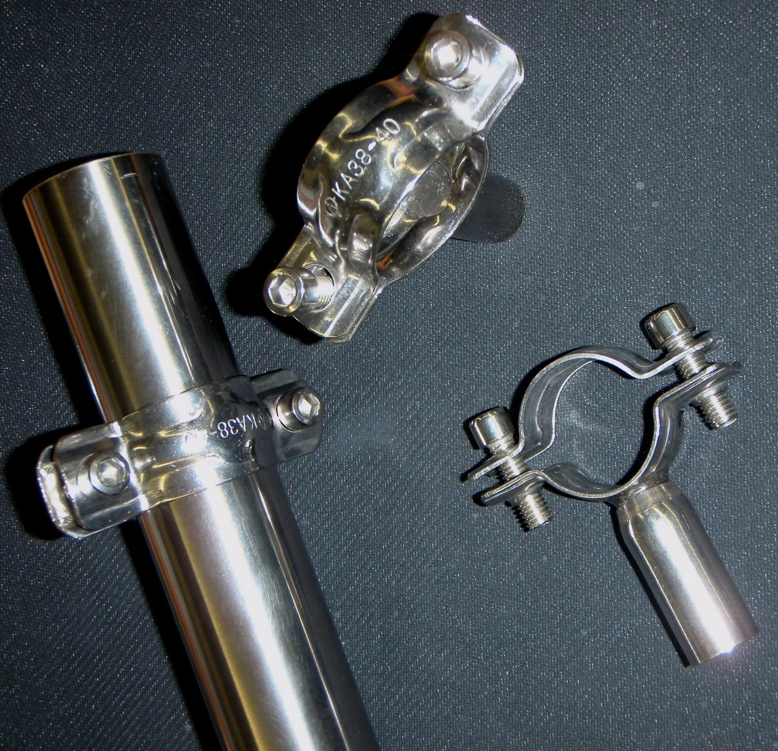 TCHG050 STAINLESS TUBE PIPE CLAMP 1/2" O.D. HANGER STAND OFF SUPPORT ...