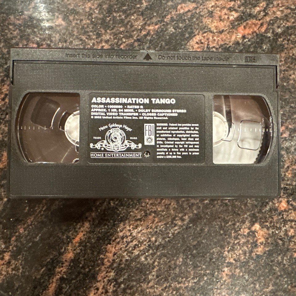 Assassination Tango (VHS, 2003) Robert Duvall. Very Rare. 🔥🚨⚡️ ...