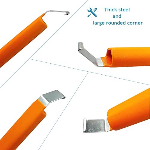 2 Pack 7 Inch Vinyl Siding Removal Tool Hardened Non-Slip Grip Handle ...