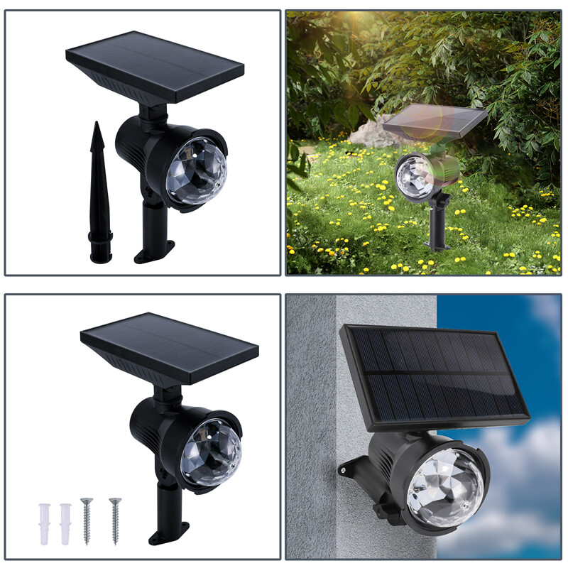 Solar Christmas LED Moving Laser Projector Light Xmas Outdoor Landscape ...