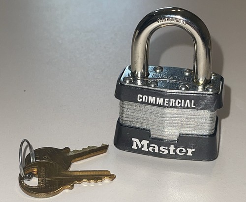 Master Lock Padlock, Standard Shackle, Rectangular Steel Body | eBay